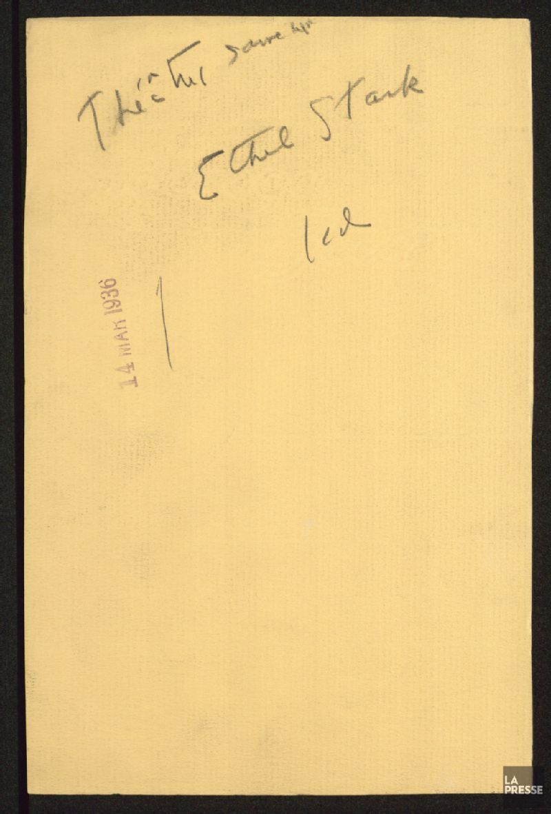 Ethel Stark, 1910-2012 | BAnQ numérique