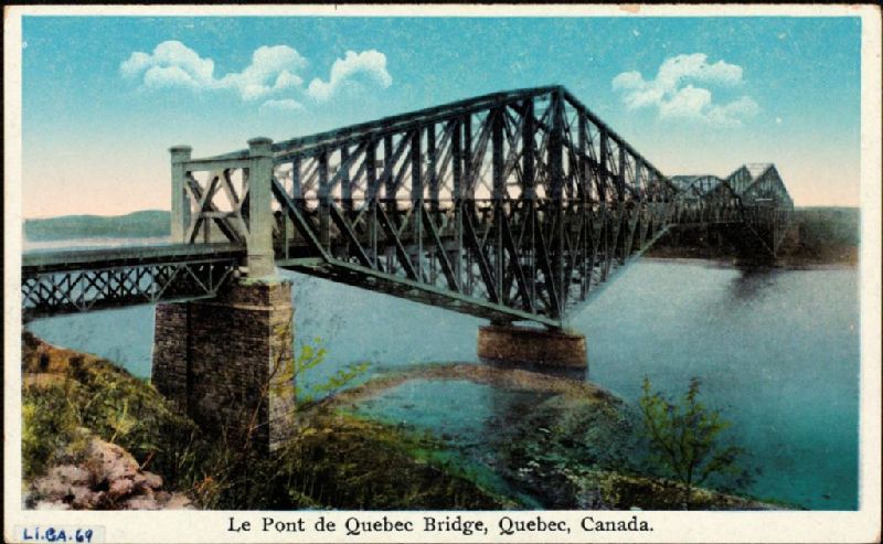 Le pont de Québec, Québec, Canada Quebec Bridge, Quebec, Canada | BAnQ ...