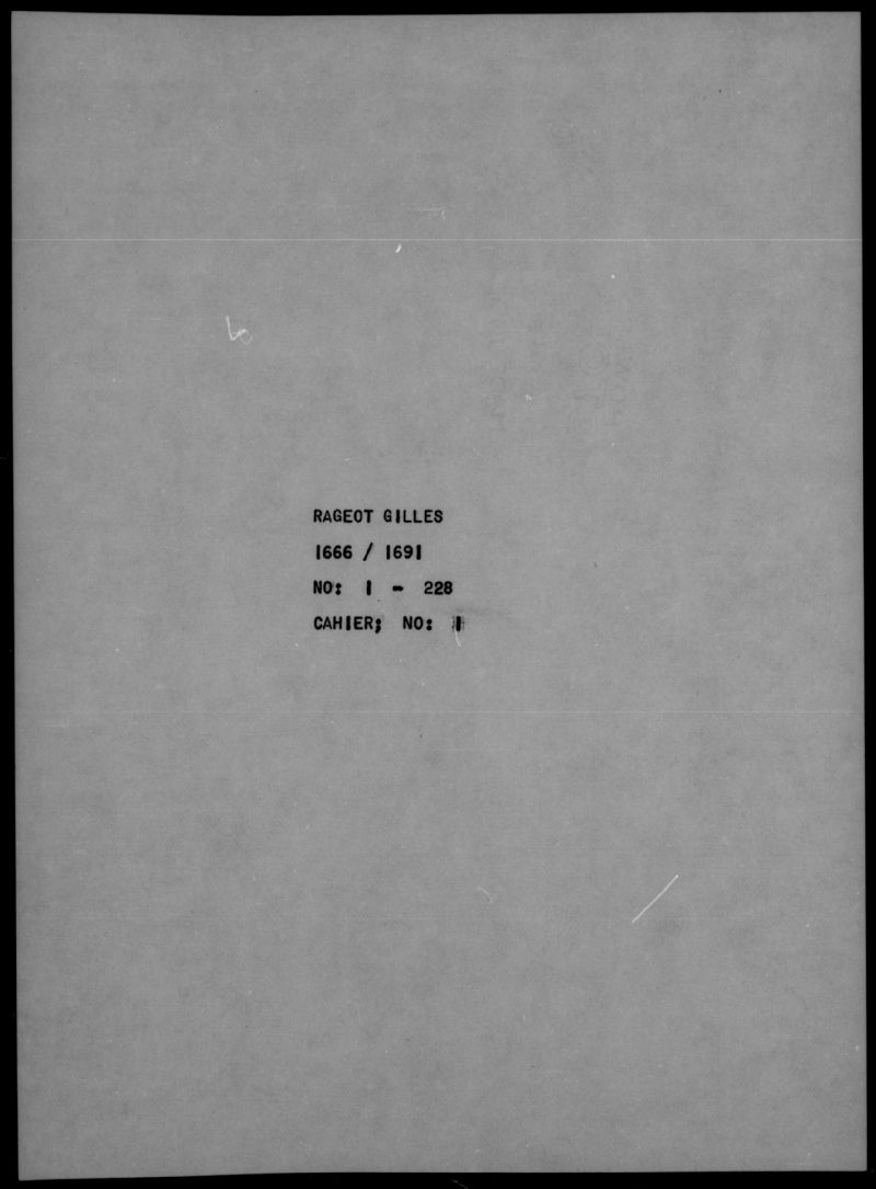 Gilles Rageot | BAnQ numérique