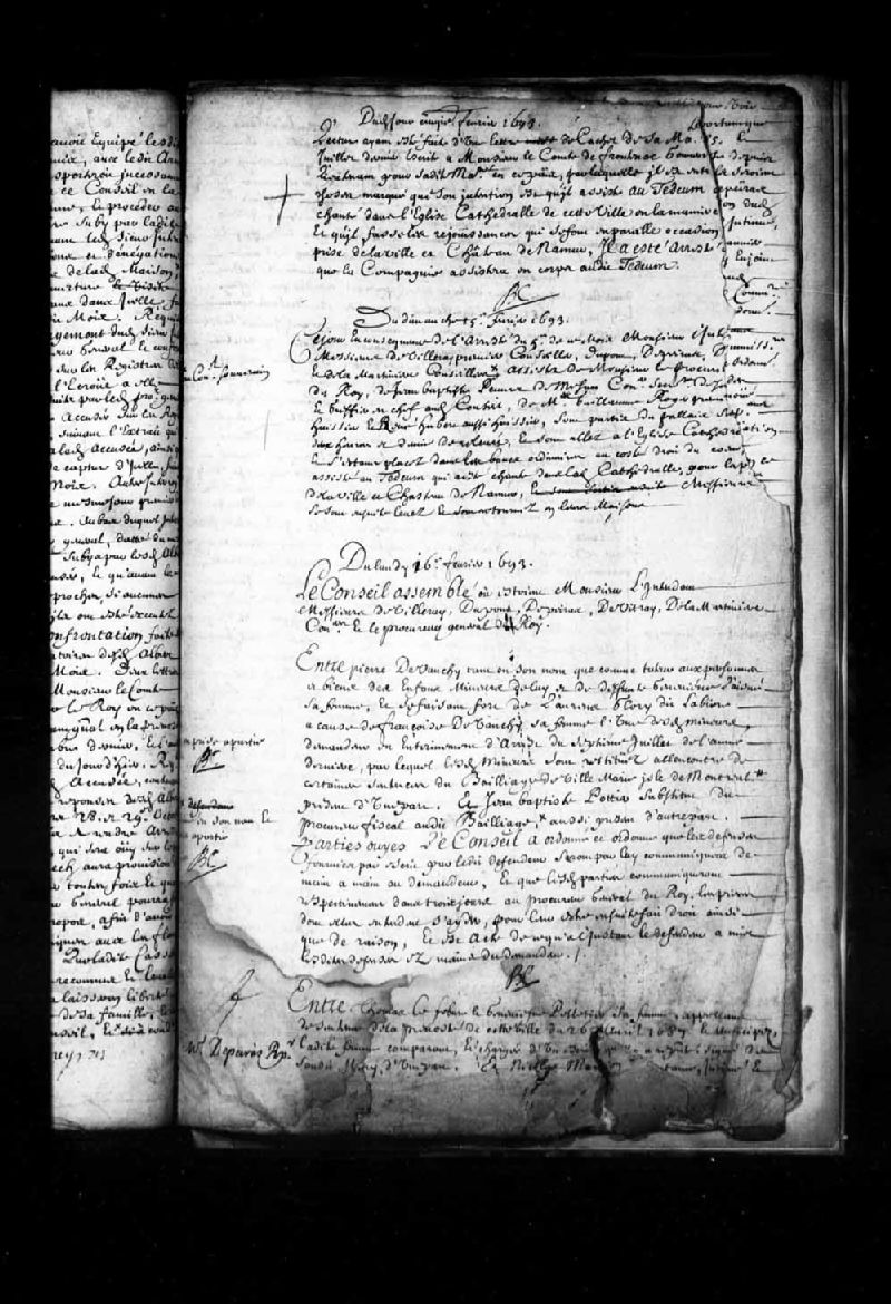 Ordre dans la cause de Pierre de Vanchy, tant en son nom que comme ...