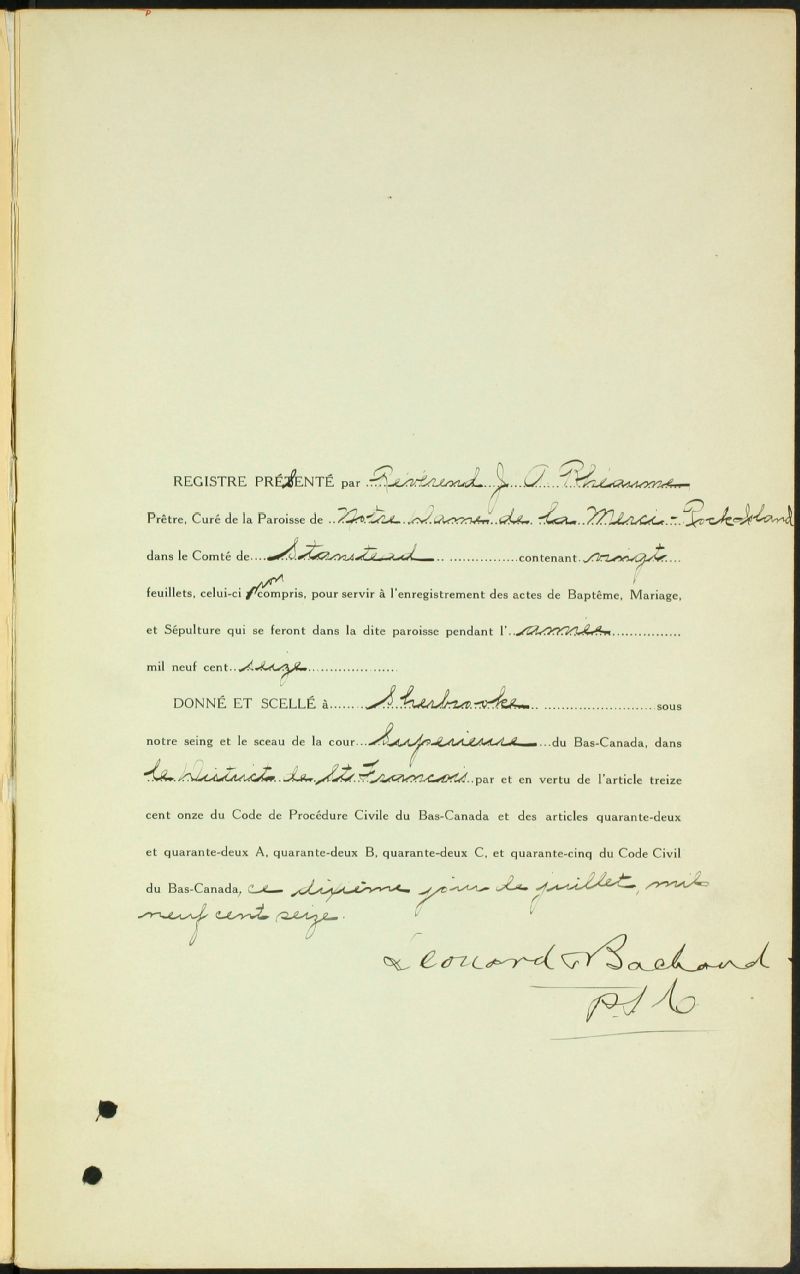 Notre-Dame-de-la-Merci de Rock Island | BAnQ numérique