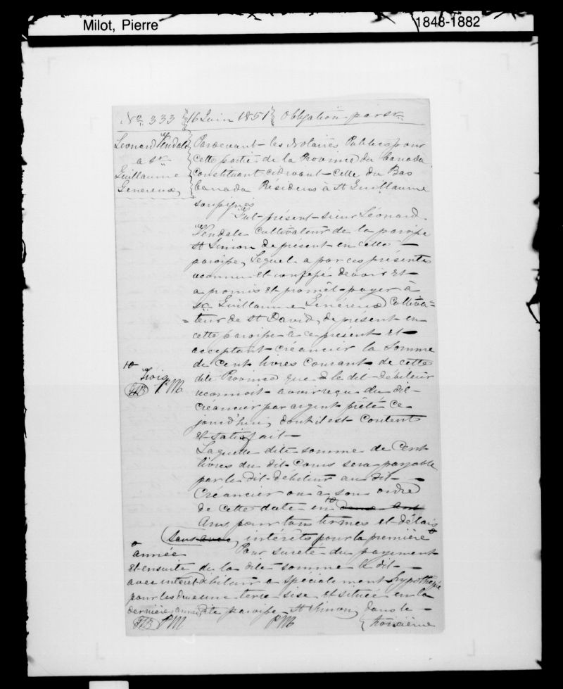 Pierre Milot | BAnQ numérique