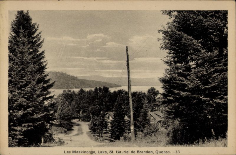 Lac Maskinongé, St. Gabriel de Brandon, Québec, 33 Maskinongé Lake, St ...