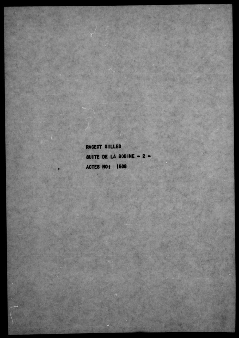 Gilles Rageot | BAnQ numérique