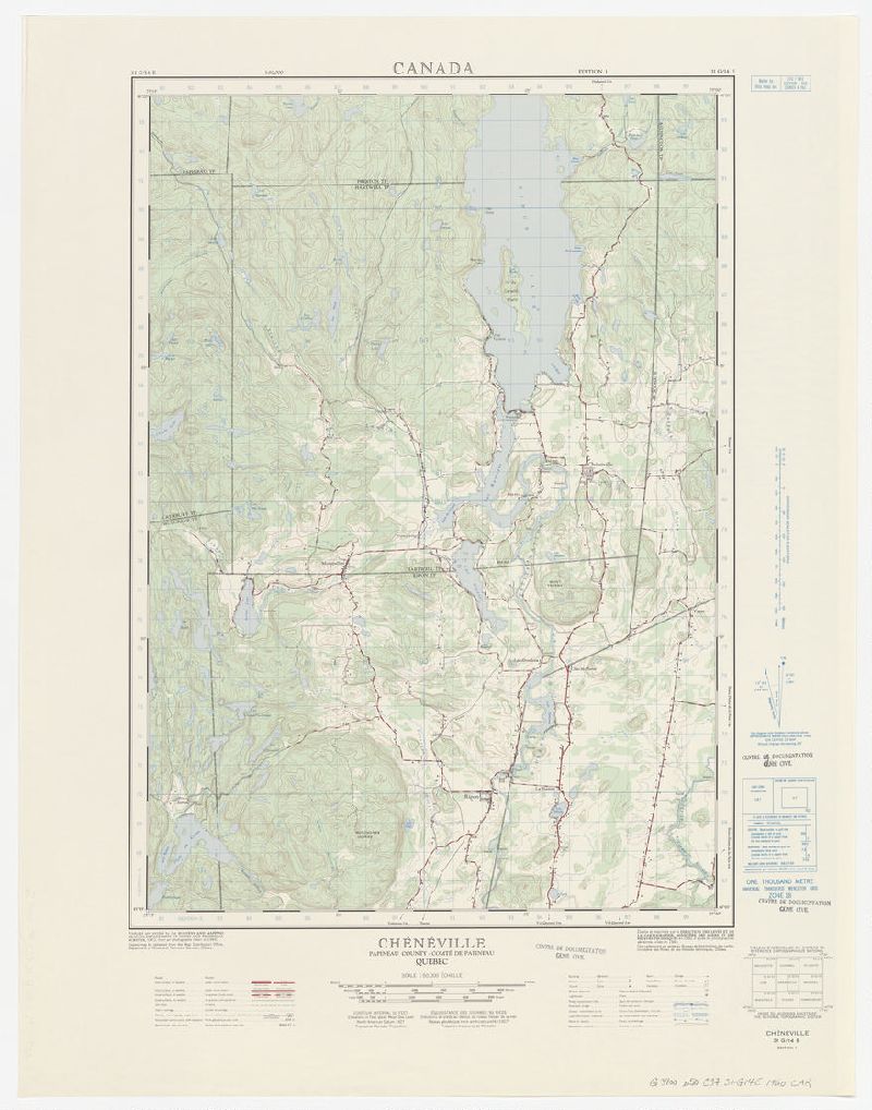 [Carte topographique du Canada à l'échelle de 1:50 000]. 31-G-14-E ...