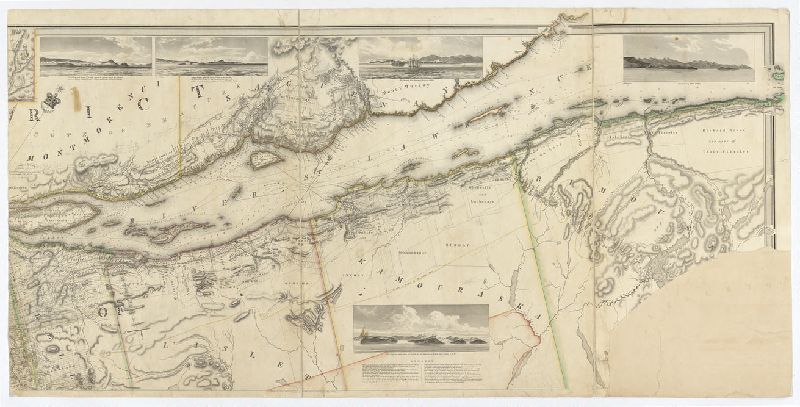 Topographical map of the District of Quebec, Three Rivers, St. Francis ...