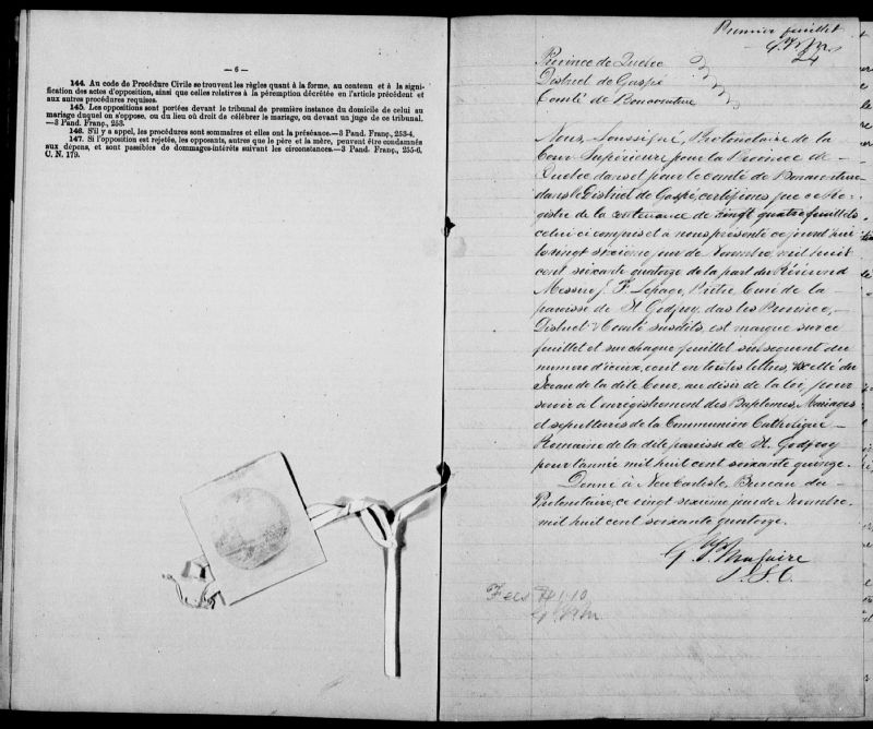 Saint-Godefroi | BAnQ numérique