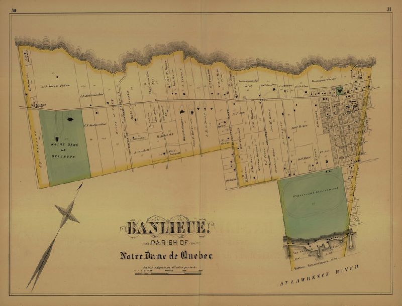 Atlas of the city and county of Quebec from actual surveys, based upon ...