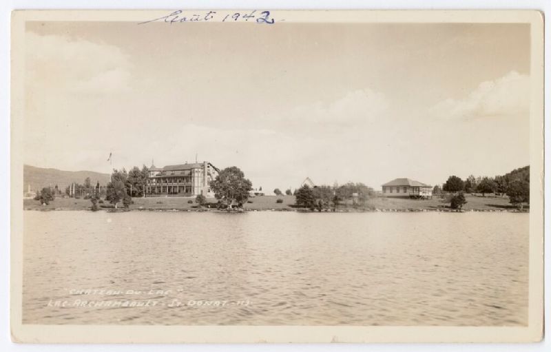 "Château du Lac" [sic], lac Archambault - St-Donat | BAnQ numérique