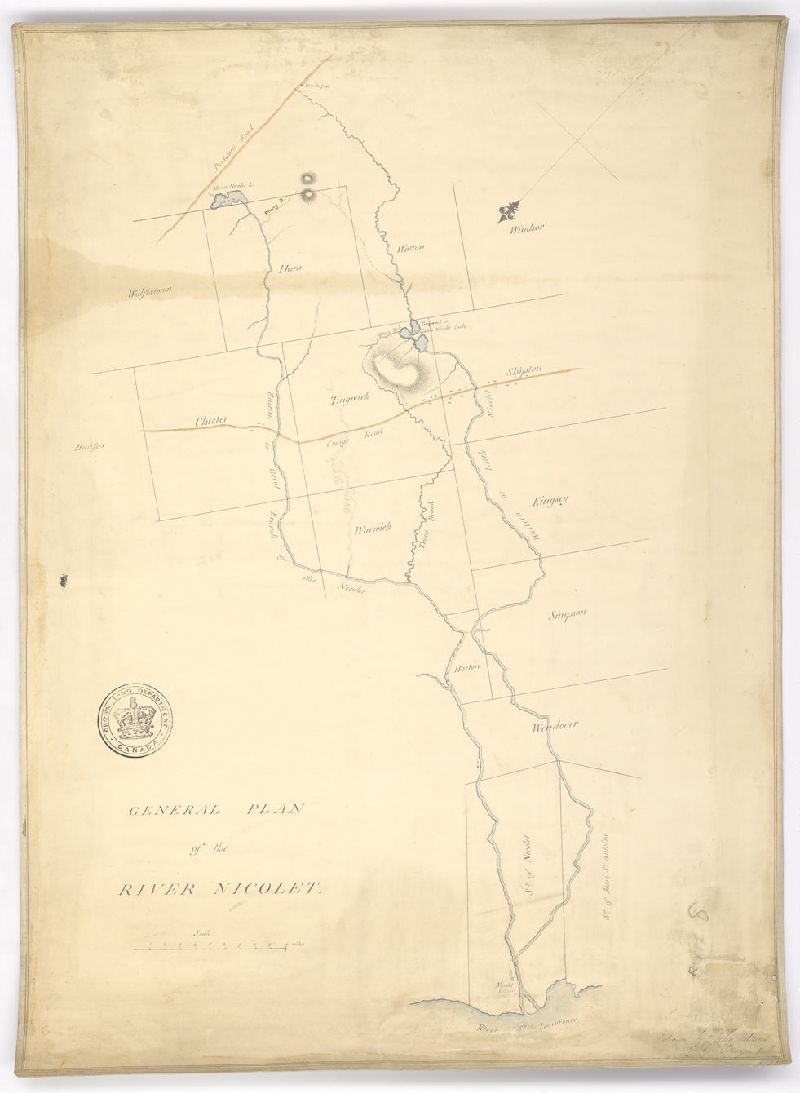 Plan of the Nicolet River | BAnQ numérique