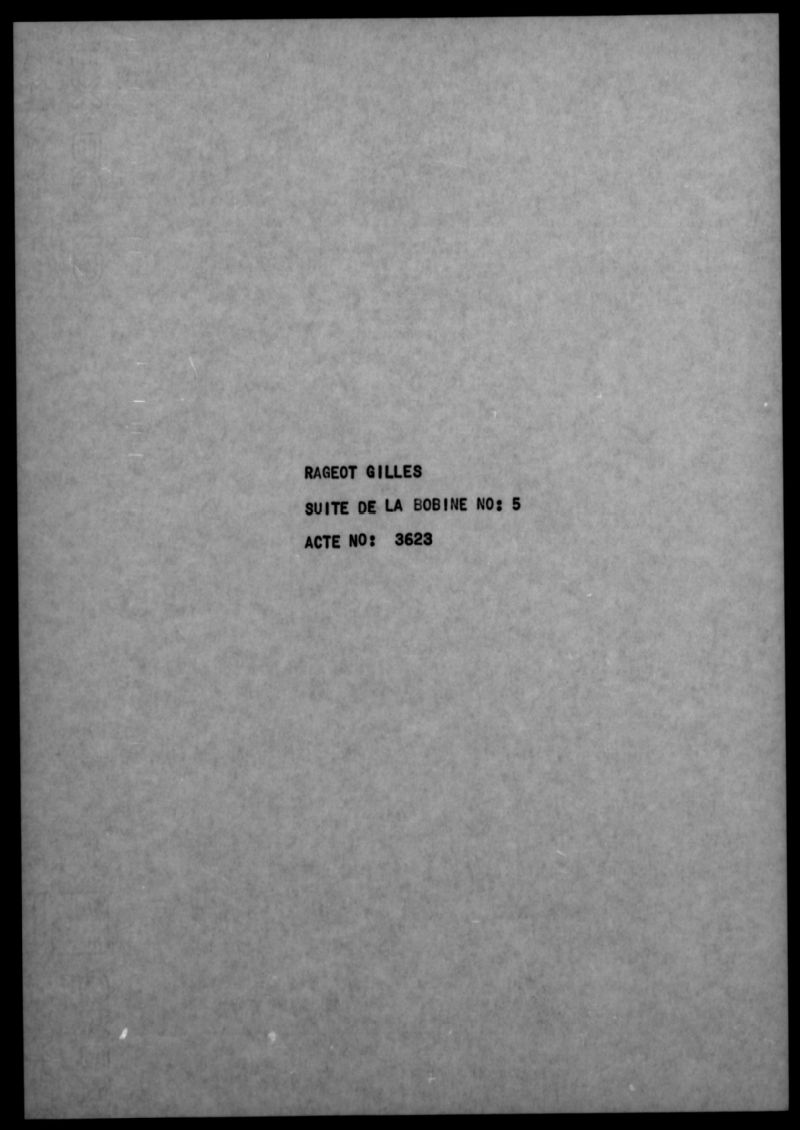 Gilles Rageot | BAnQ numérique