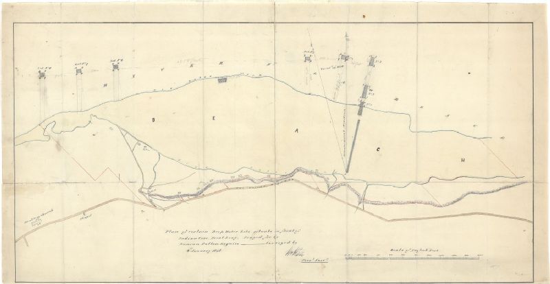Plan of town of Lauzon showing a certain deep water lots situate in ...