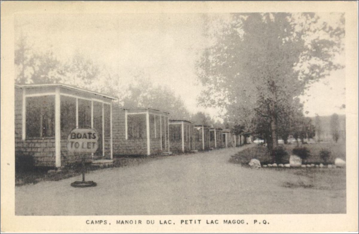 Camps, Manoir du Lac, Petit Lac Magog, P.Q. | BAnQ Numérique