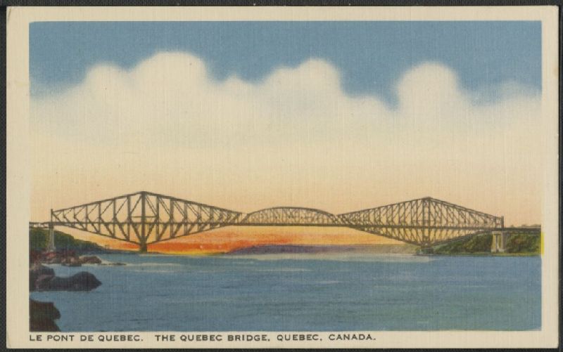 Le pont de Québec, Québec, Canada = The Quebec Bridge, Quebec, Canada ...