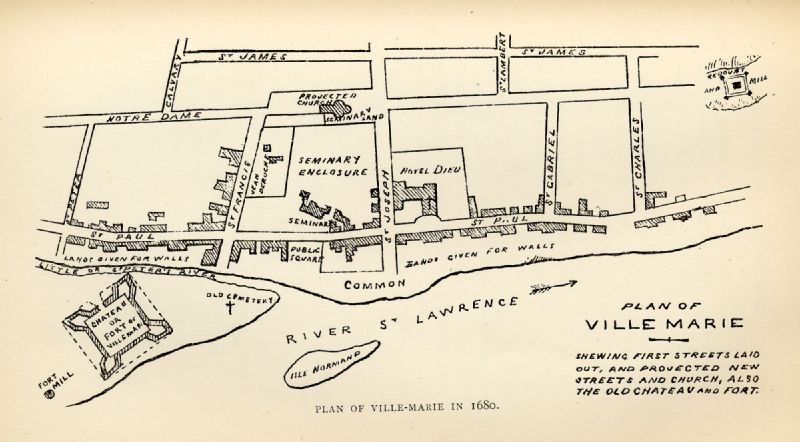 Plan of Ville-Marie in 1680 | BAnQ numérique