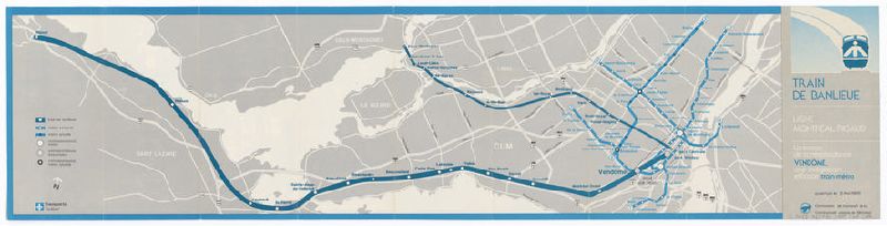 Train de banlieue, ligne Montréal-Rigaud : la station de correspondance ...