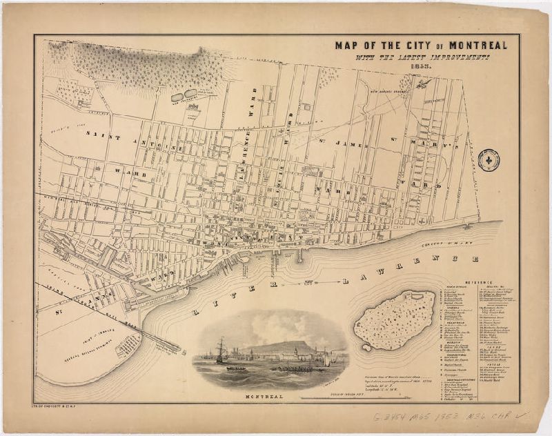 Map of the city of Montreal with the latest improvements | BAnQ numérique