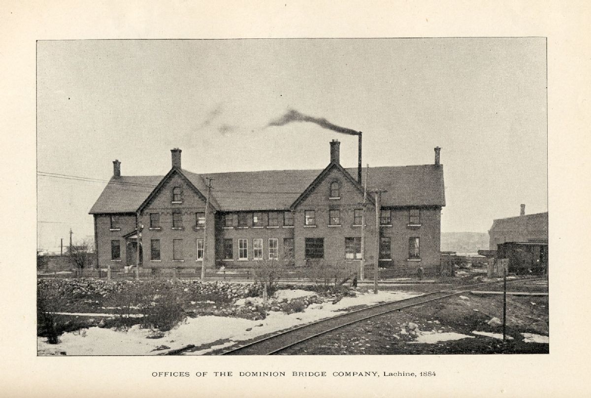 Offices of the Dominion Bridge Company, Lachine, 1884 | BAnQ numérique