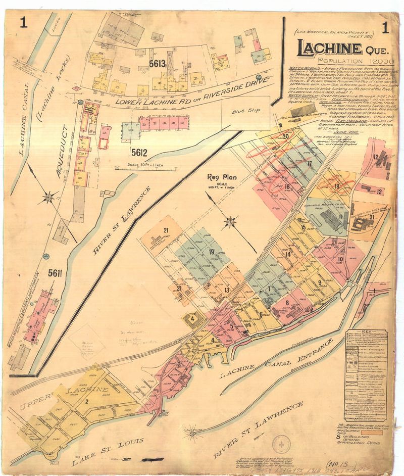 Lachine, Que. [document cartographique] / Chas. E. Goad Co. | BAnQ ...