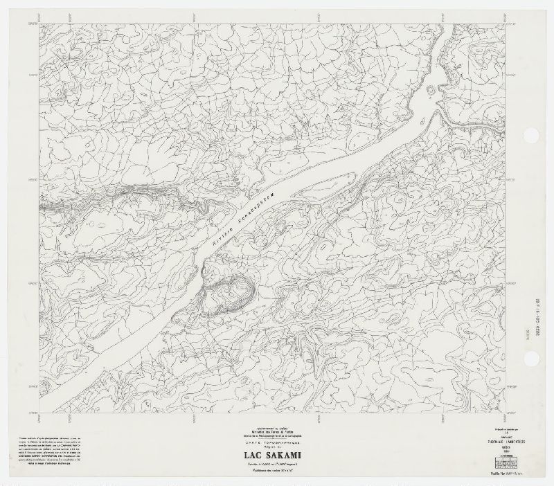 [Carte topographique du Québec à l'échelle de 1:10 000]. 33 F 15-100 ...