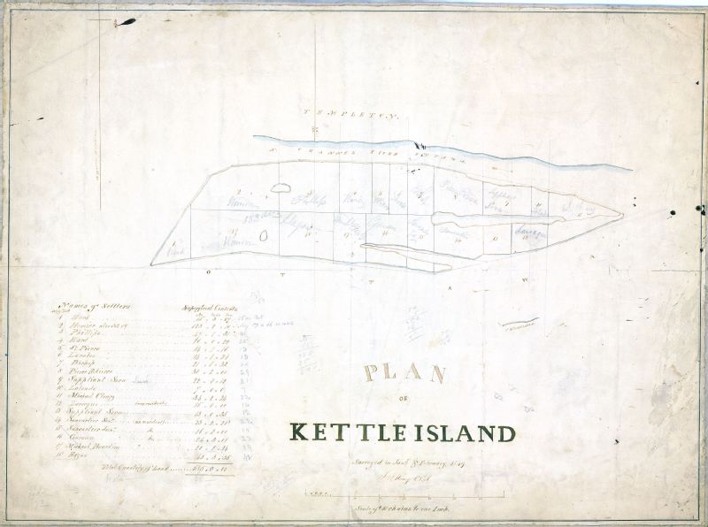 Plan of Kettle Island. | BAnQ numérique