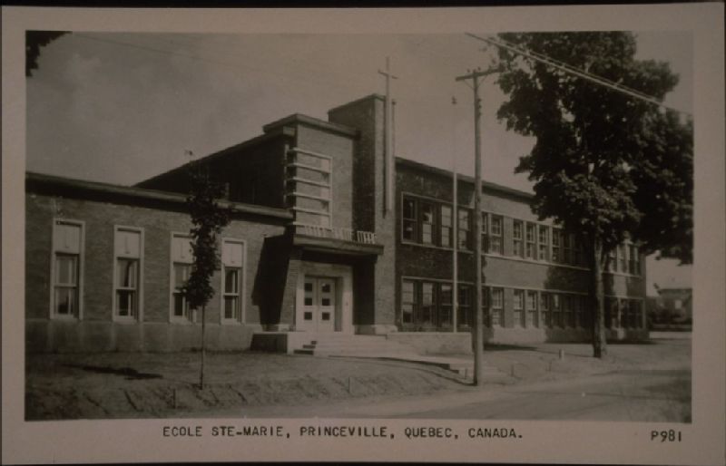 École Ste-Marie, Princeville, Québec, Canada | BAnQ numérique