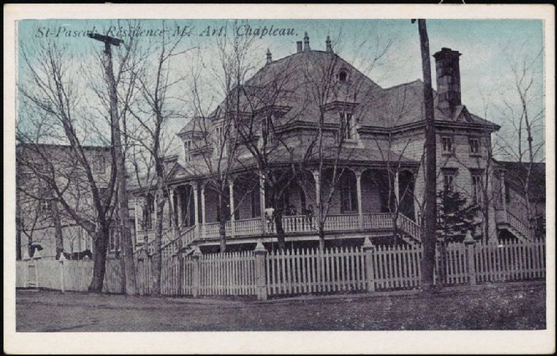 St-Pascal, résidence M. Art. Chapleau | BAnQ numérique