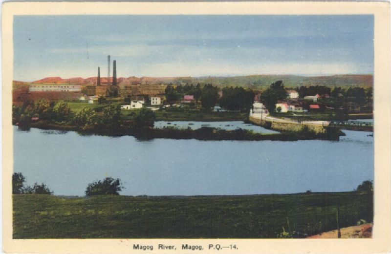 Magog River, Magog, P.Q. | BAnQ numérique