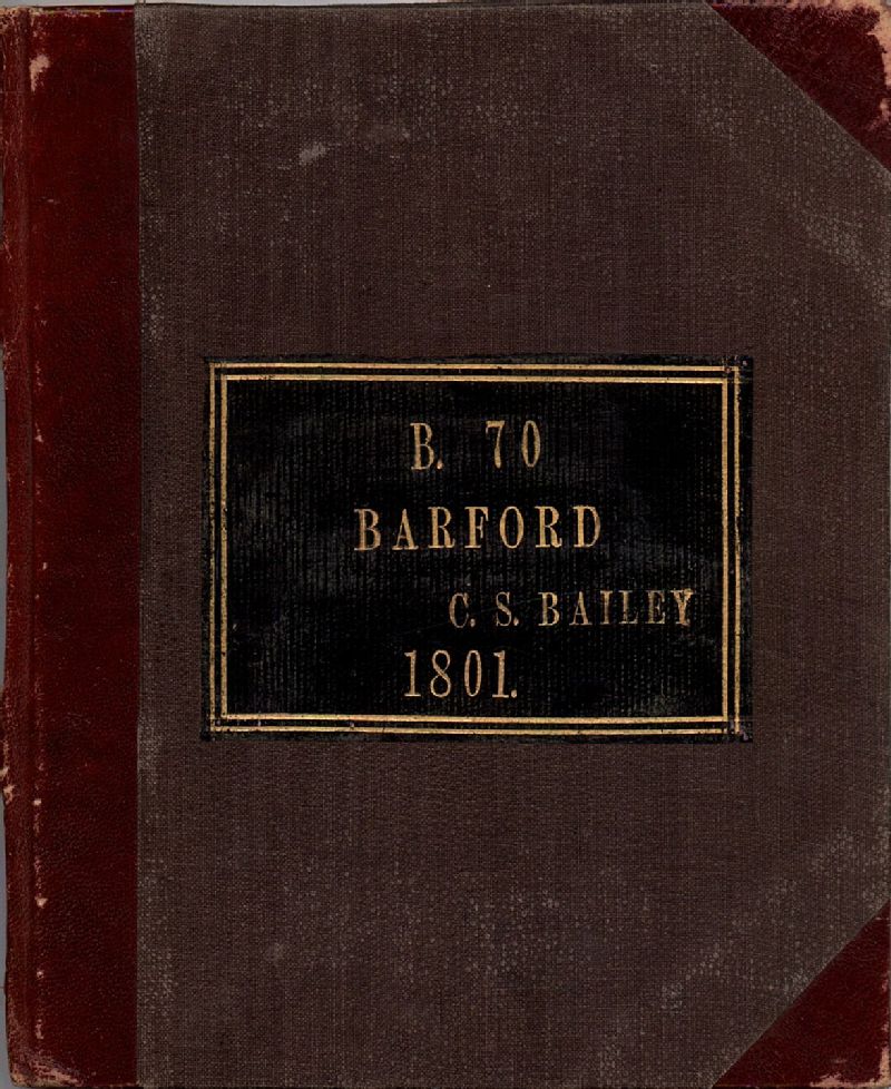 Carnet B70, Canton de Barford | BAnQ numérique