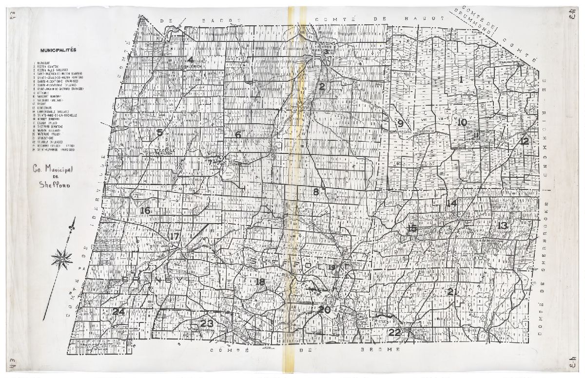 Plan du comté de Shefford | BAnQ Numérique