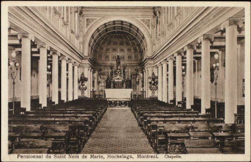 Pensionnat du Saint Nom de Marie, Hochelaga, Montréal, chapelle | BAnQ ...