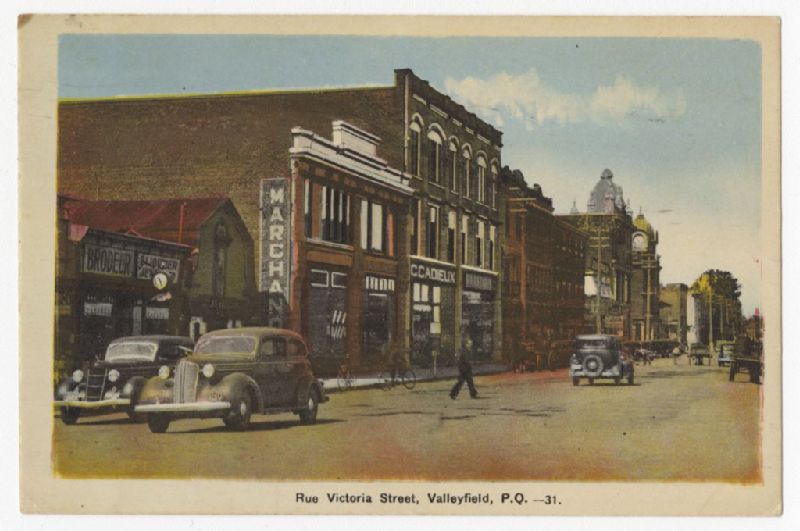 Rue Victoria, Valleyfield, P.Q. = Victoria Street, Valleyfield, P.Q ...
