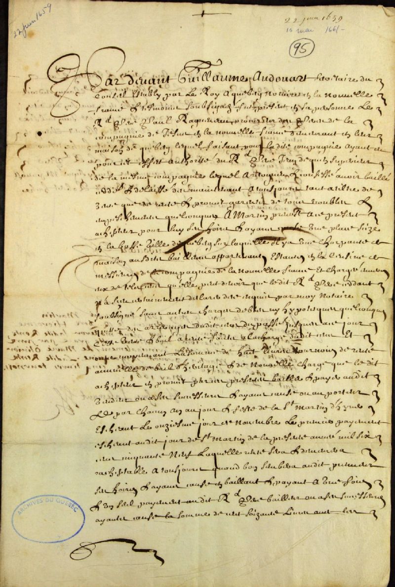 Contrat de vente d'une place (emplacement) sise en la Basse-Ville de ...